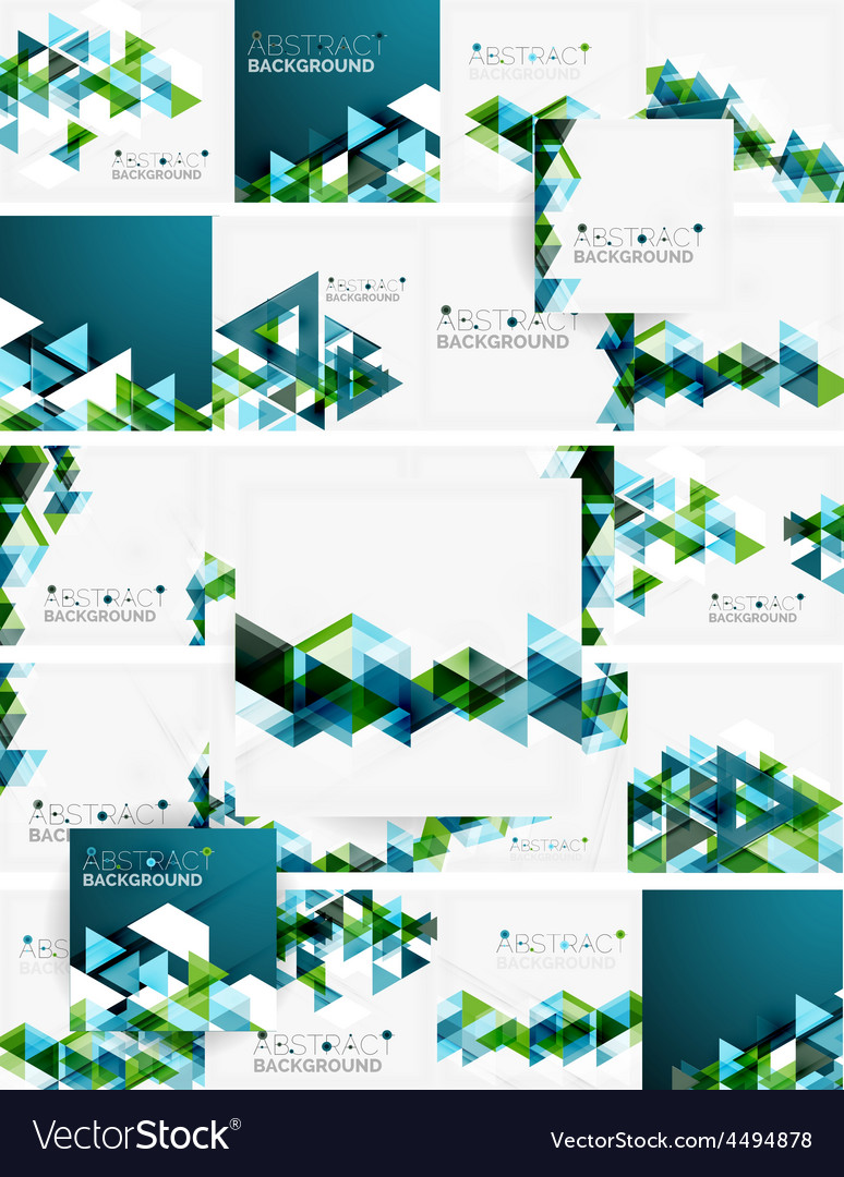 Abstract geometric background modern overlapping Vector Image