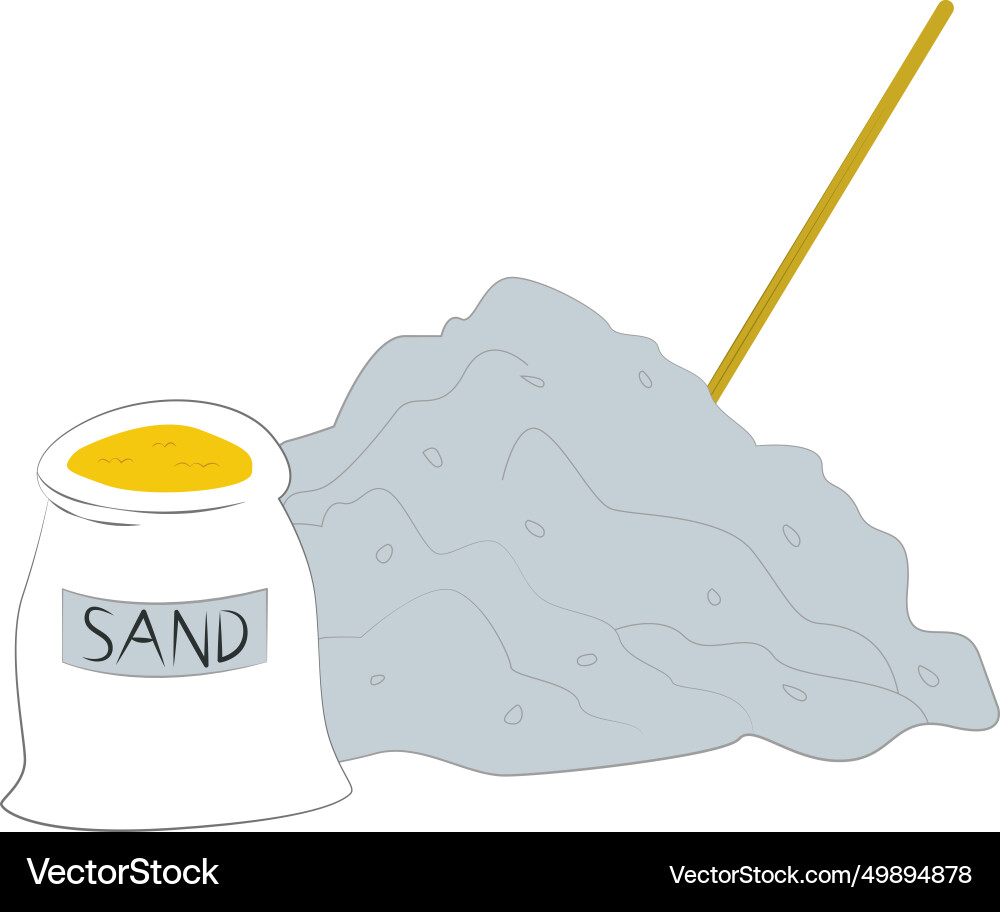 Big bag sand for construction industrial building Vector Image