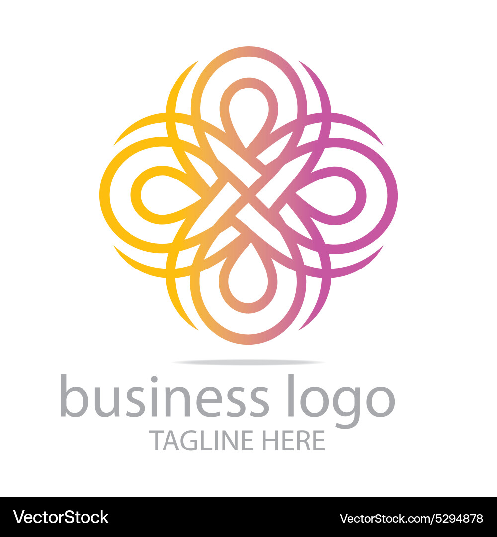 Business infinity company corporate Royalty Free Vector