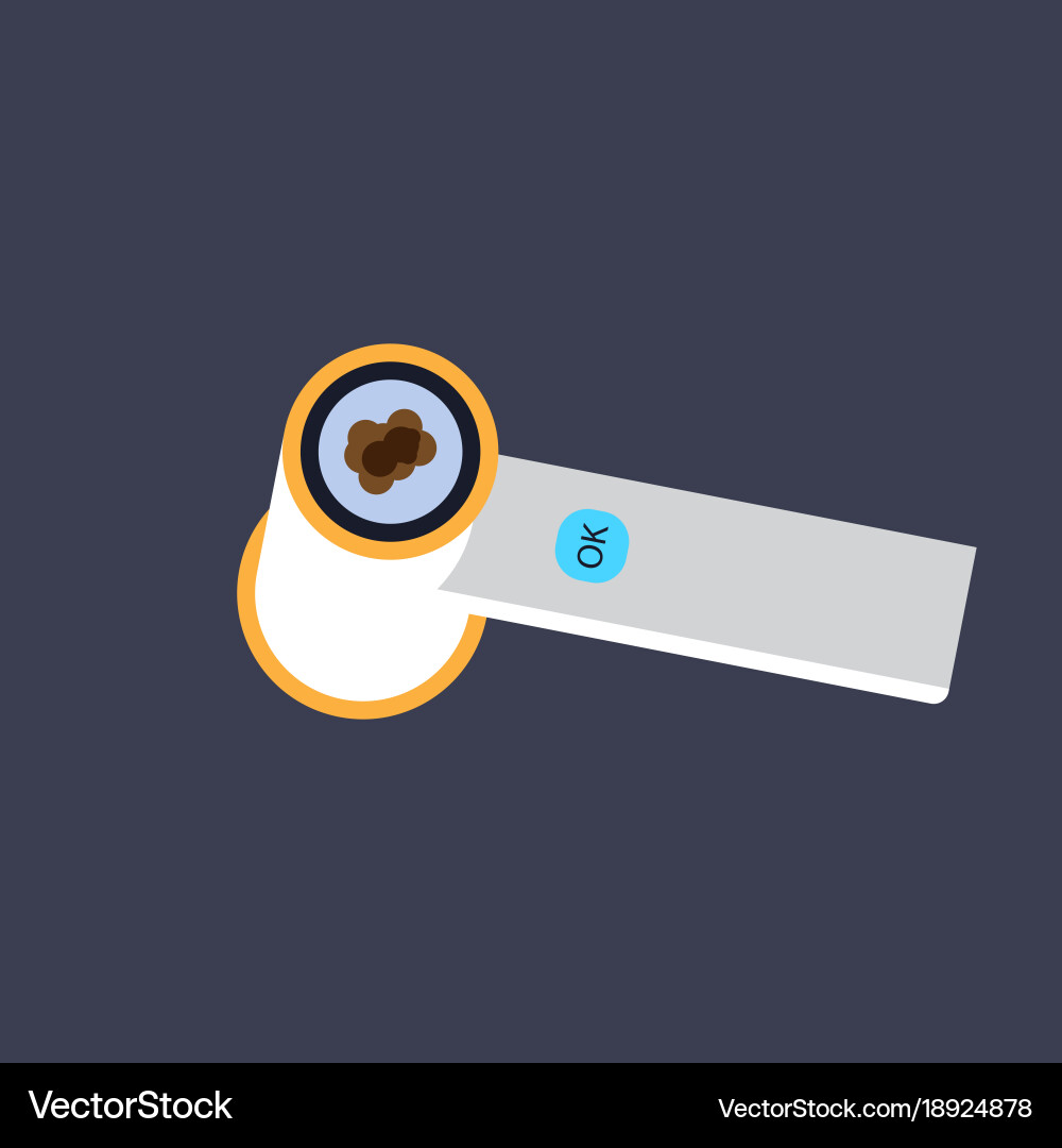 Dermatoscope is a device for examining skin Vector Image