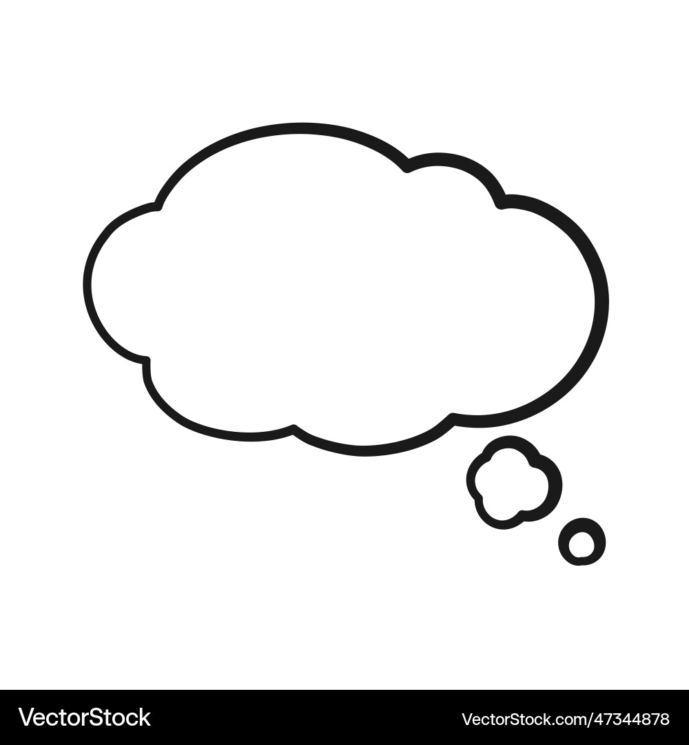 Empty speech bubble cloud text frame comic speech Vector Image