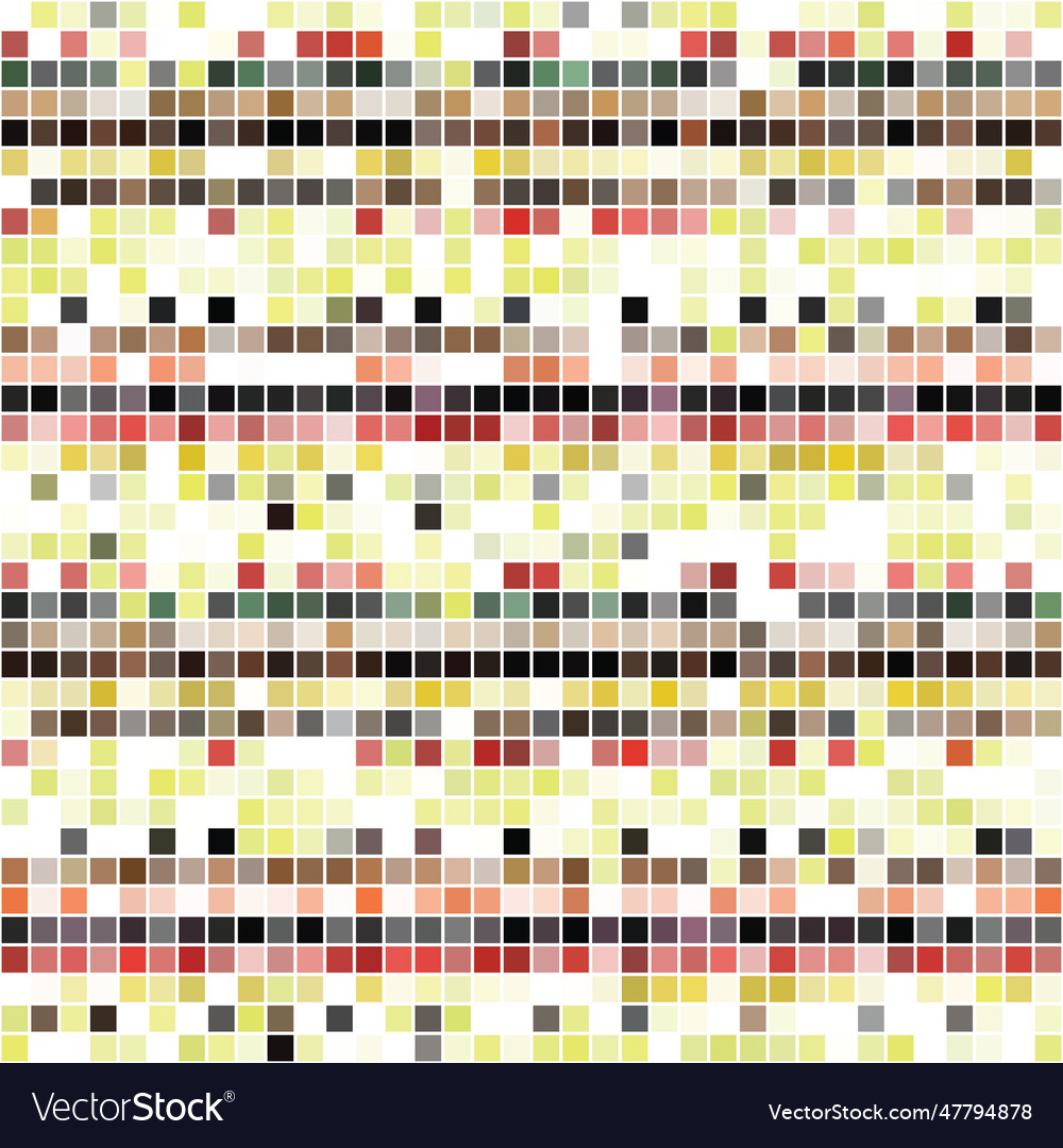 Multicolor mosaic tiles textured pattern Vector Image