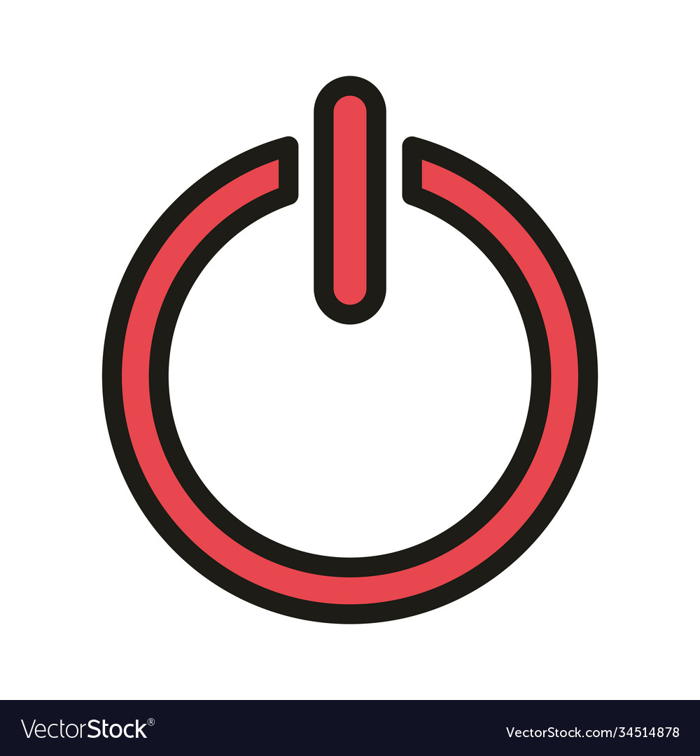 User interface switch button start linear and fill