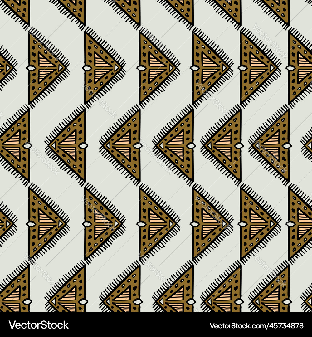 Vintage african tribal seamless pattern Royalty Free Vector