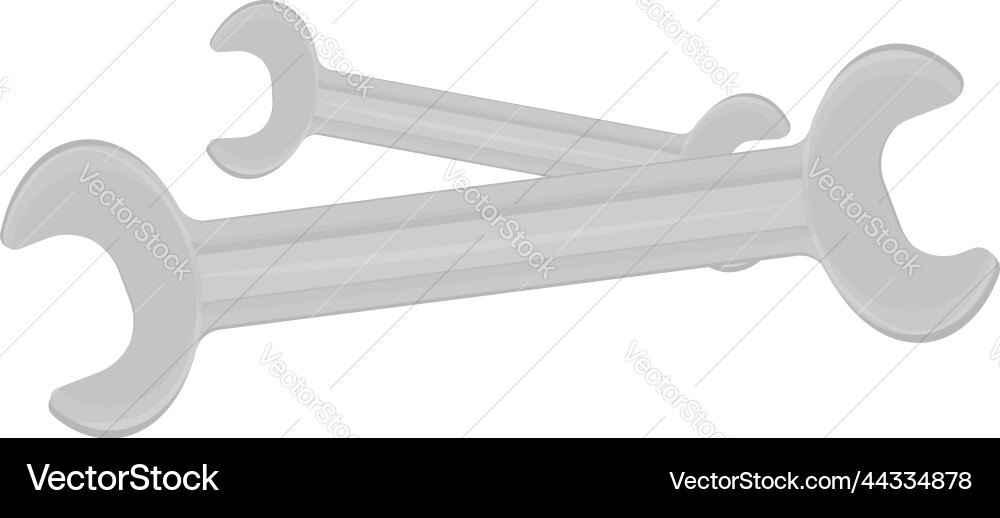 Wrench tool on a white background Royalty Free Vector Image