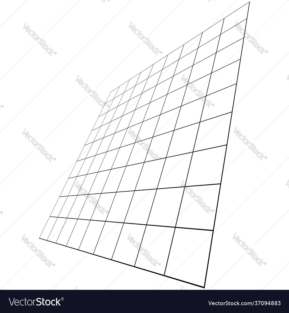 3d angled squared checkered planes in perspective Vector Image