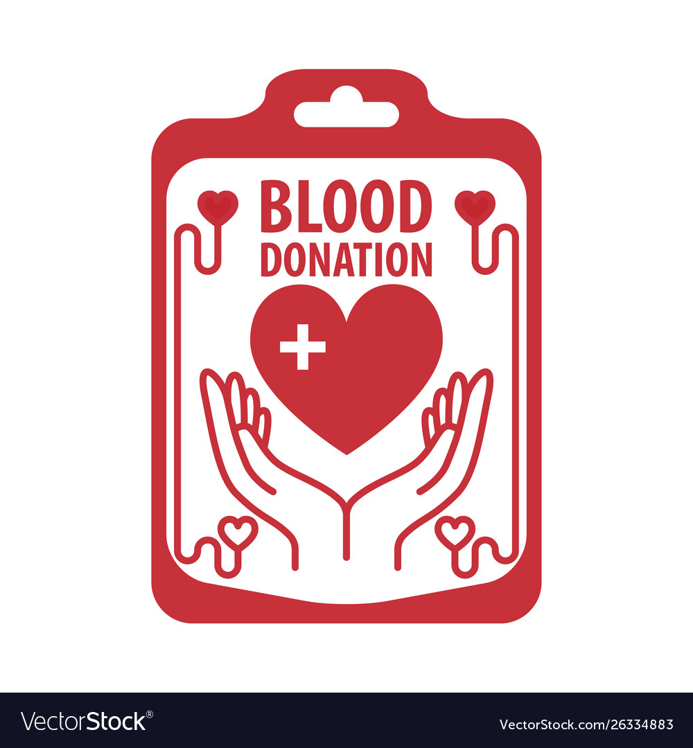 Blood Donation Banner Royalty Free Vector Image