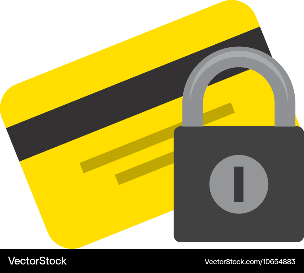 Credit card with business icon Royalty Free Vector Image