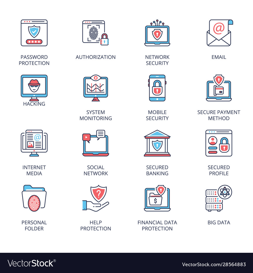 Internet security Royalty Free Vector Image - VectorStock