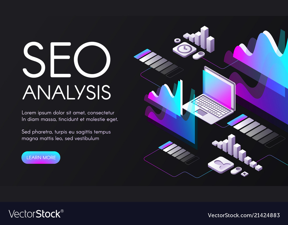 Seo search engine optimization Royalty Free Vector Image