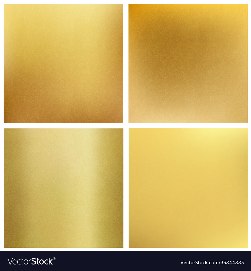 Set gold texture patterns Royalty Free Vector Image