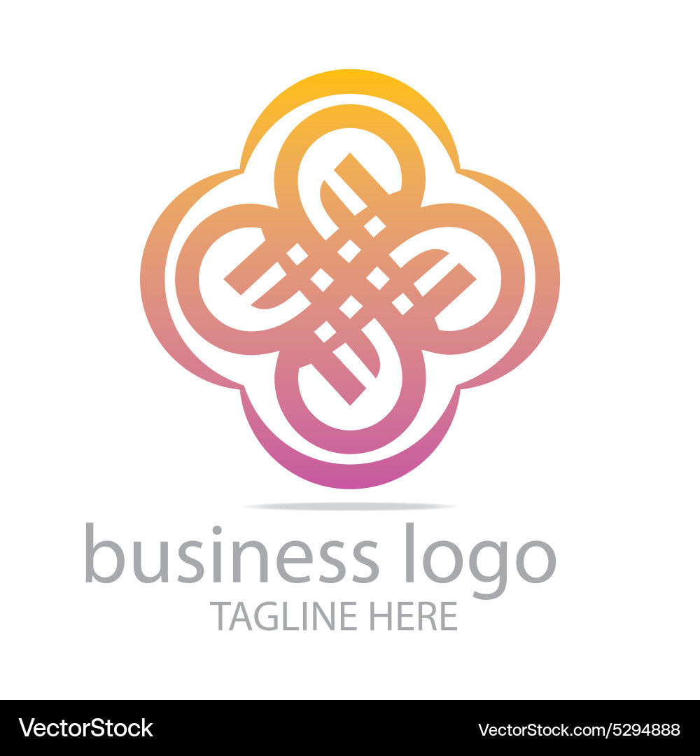 Business infinity company corporate Royalty Free Vector