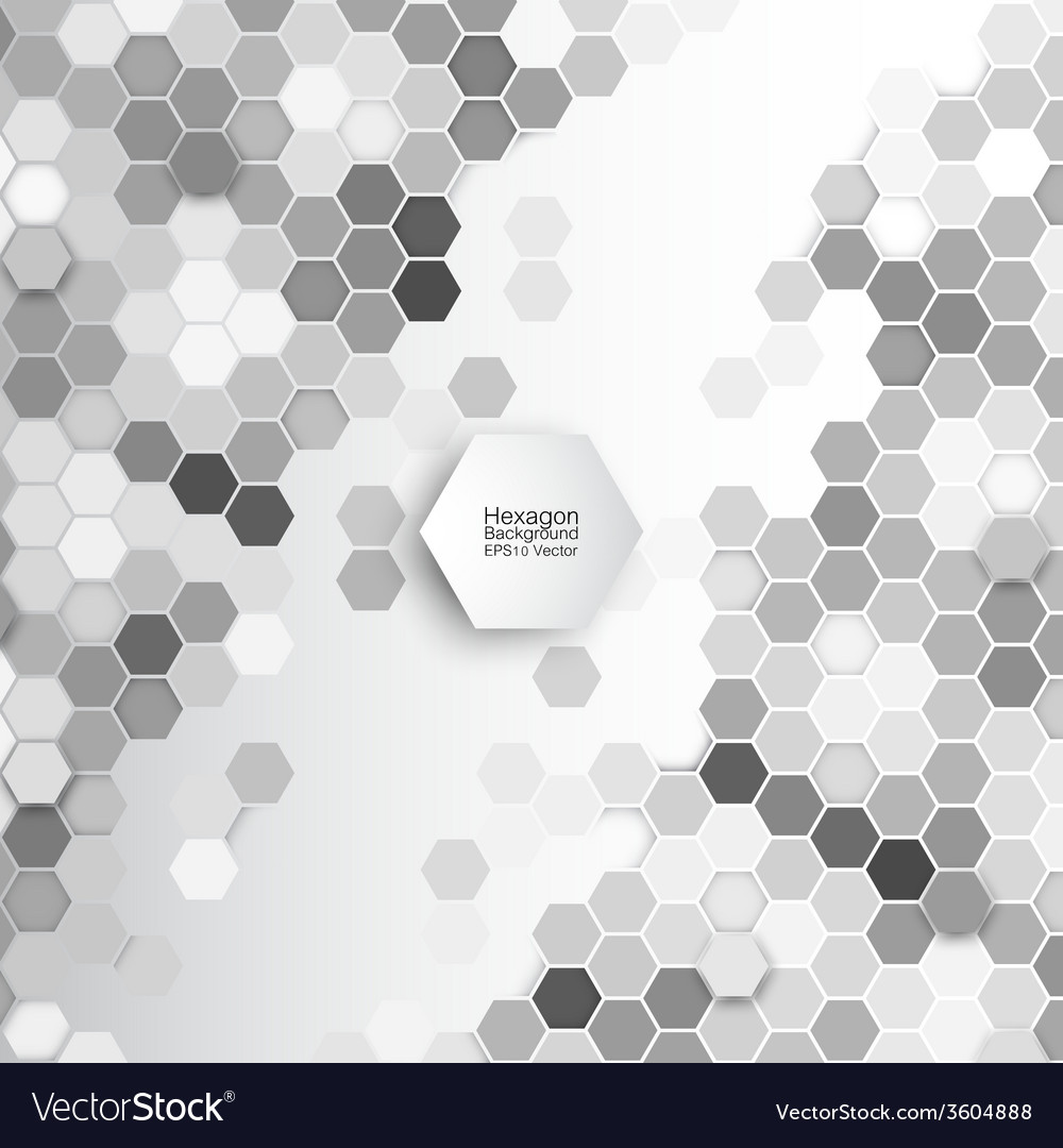 Geometric background abstract hexagonal pattern Vector Image