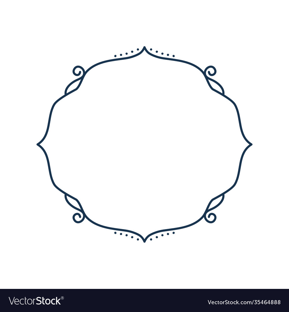 Line frame simple border decoration Royalty Free Vector