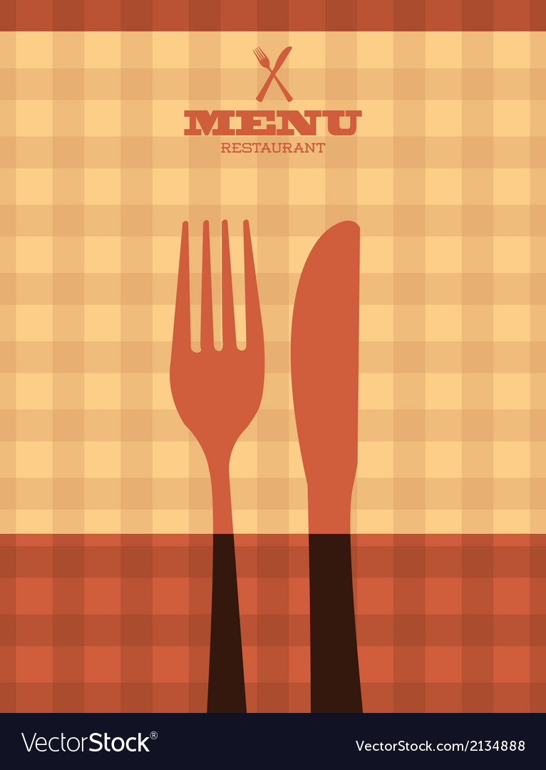 Menu design over pattern background Royalty Free Vector