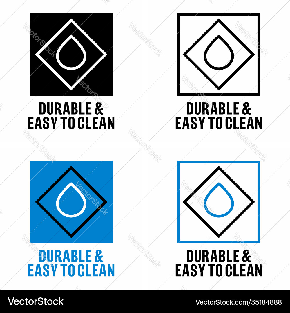 Surface and product property information sign Vector Image