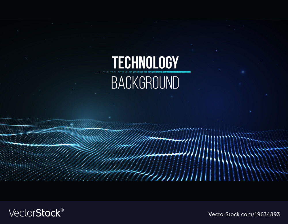Abstract technology background background 3d grid Vector Image