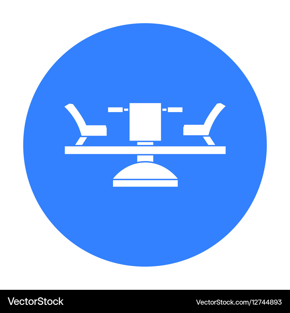 Carousel icon in black style isolated on white Vector Image