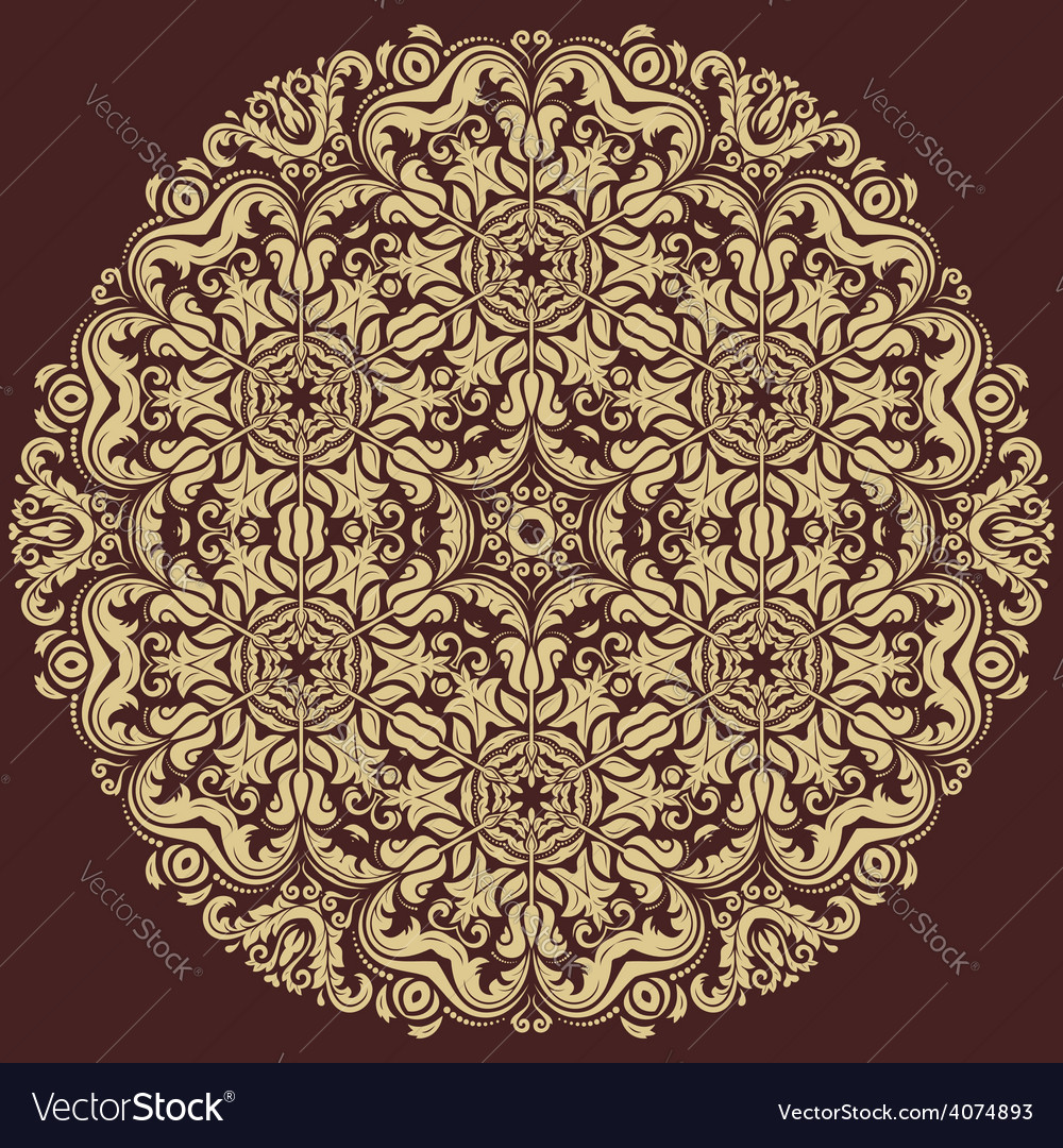 Damask orient pattern Royalty Free Vector Image