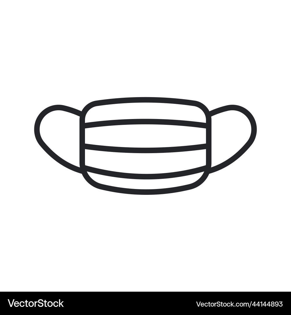 Face mask icon medical for preventing Royalty Free Vector