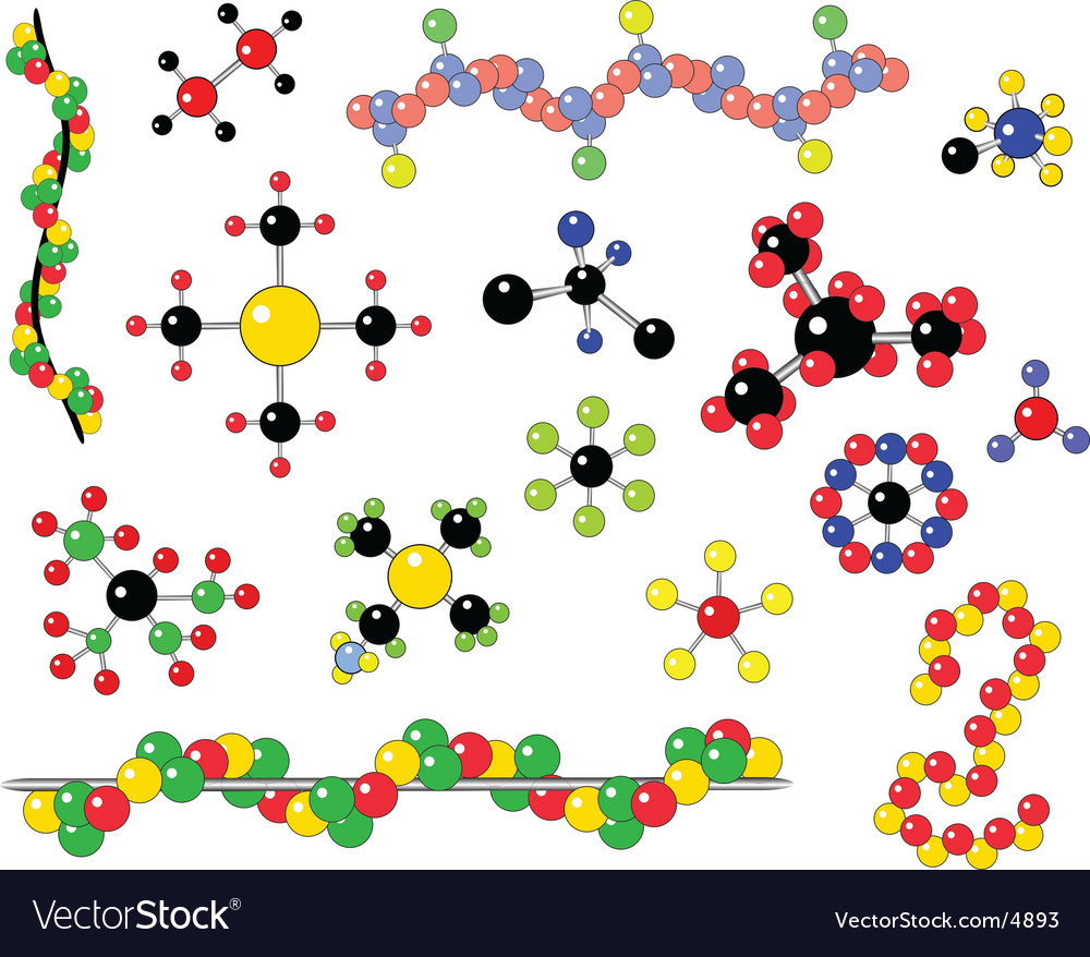 Molecules Royalty Free Vector Image - VectorStock