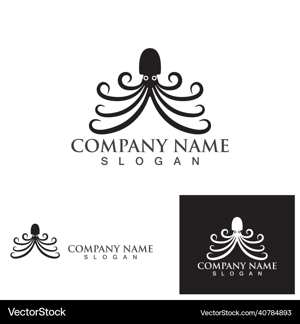Octopus animal logo and symbol icon image Vector Image