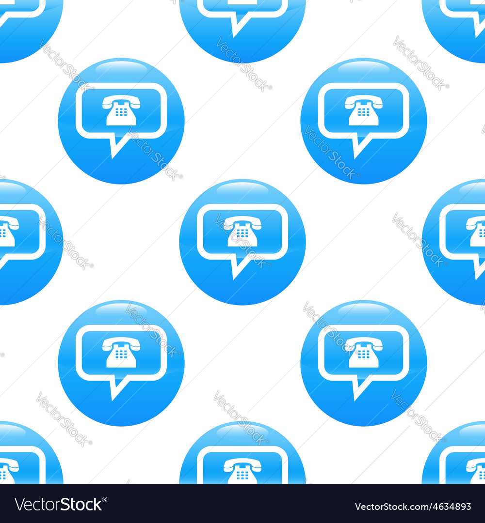 Phone message sign pattern Royalty Free Vector Image