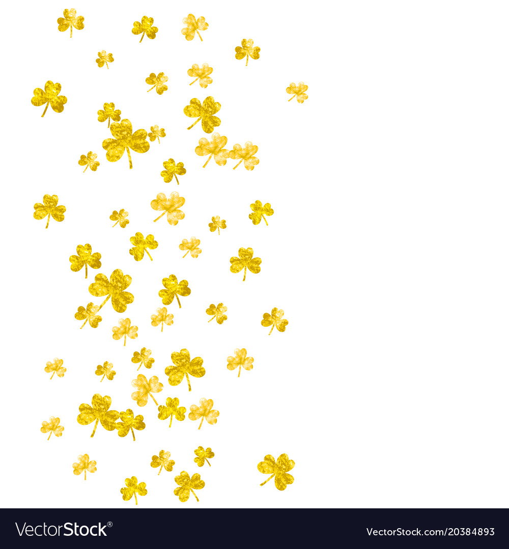 Shamrock background for saint patricks day Vector Image