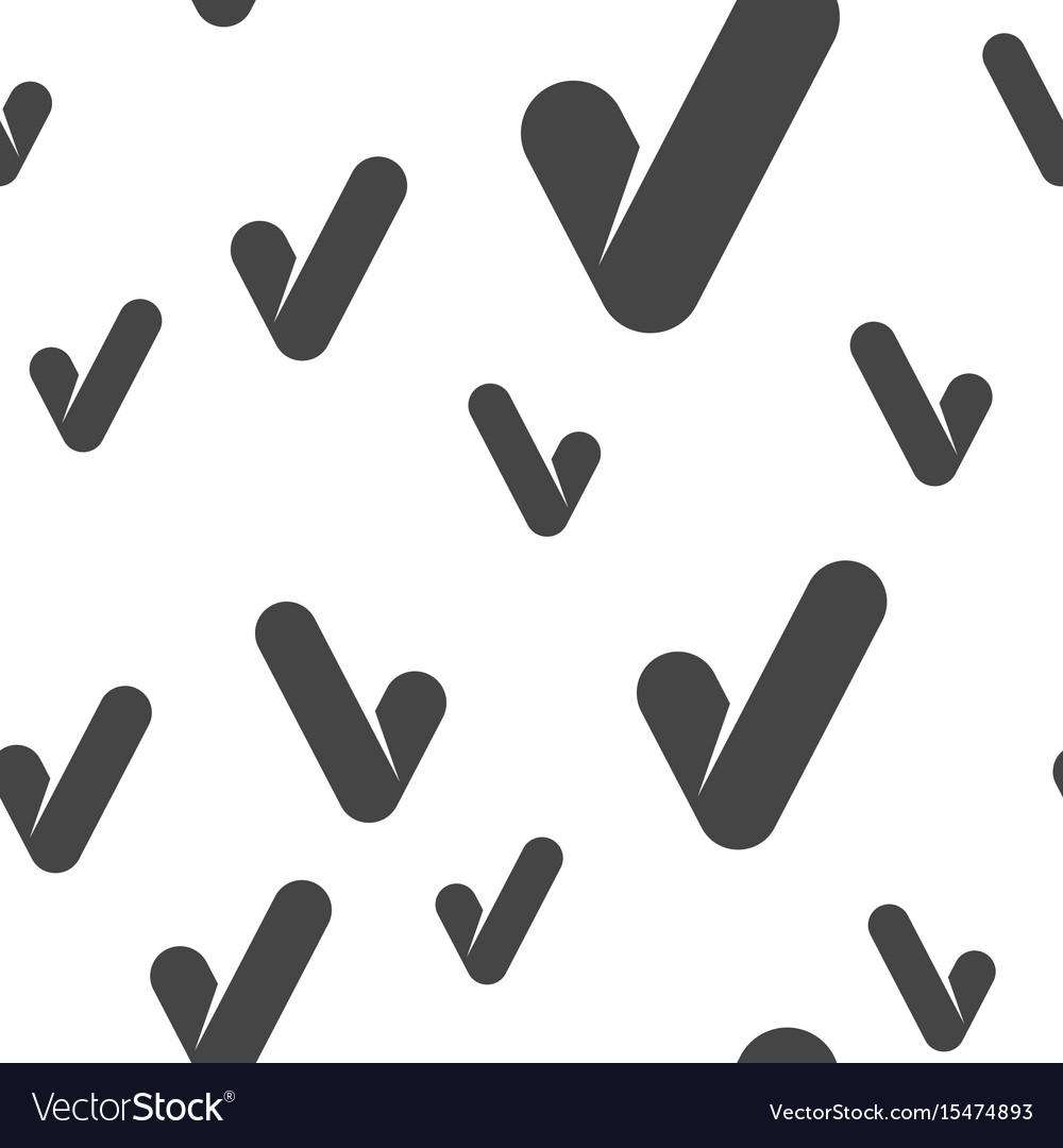 Tick seamless pattern Royalty Free Vector Image