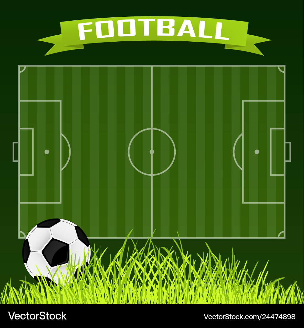 Hintergrund für Fußballkarten Lizenzfreies Vektorbild