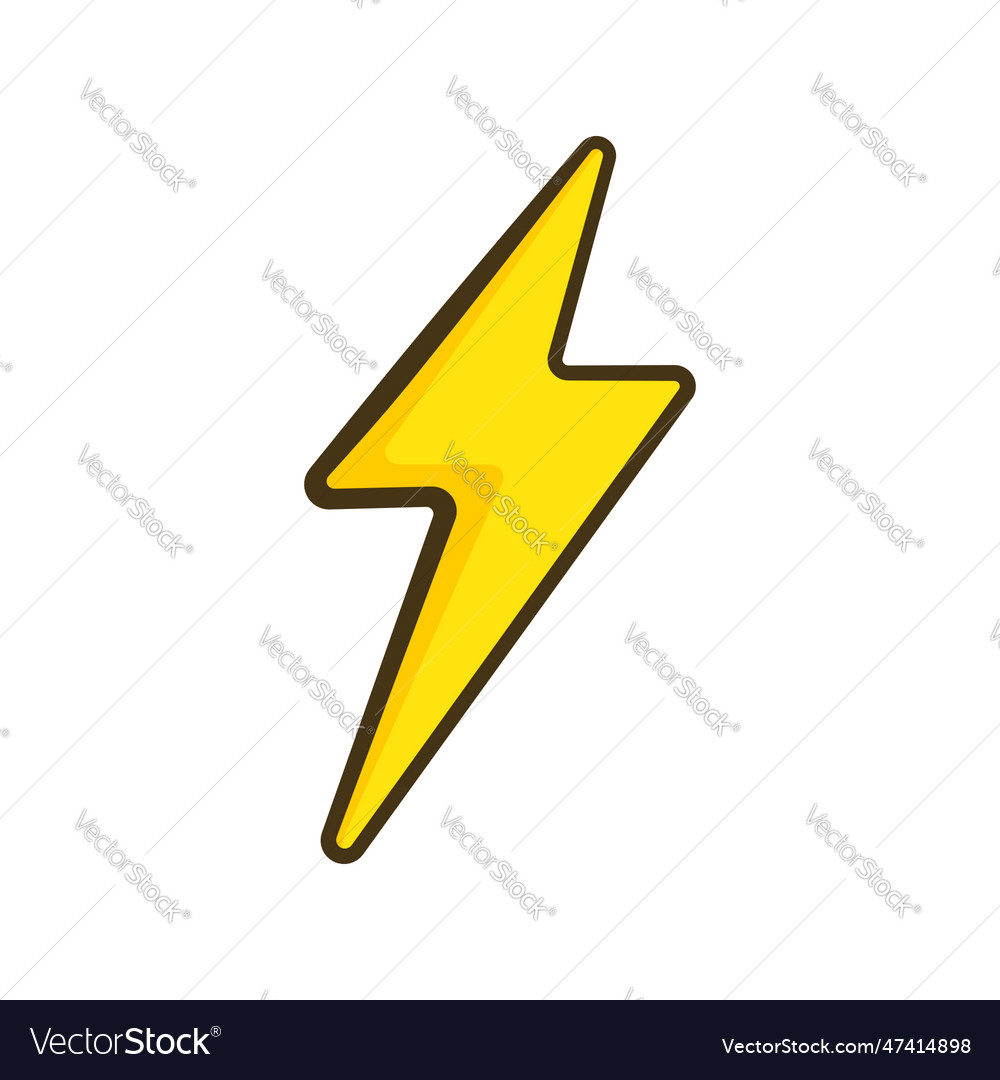 Lightning bolt Royalty Free Vector Image - VectorStock