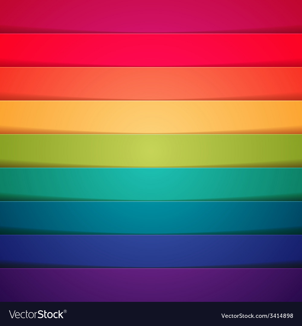 Rainbow colorful stripes abstract background Vector Image