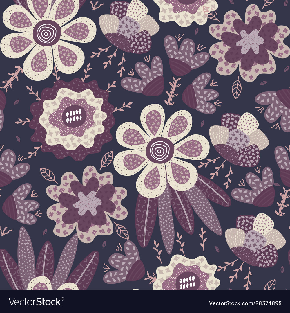 Seamless pattern abstract hand drawn Royalty Free Vector