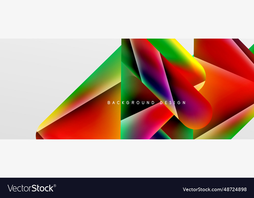 Triangle Fluid Color Gradient Abstract Background Vector Image