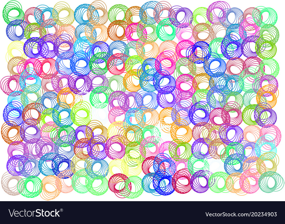 Abstract colored springs shape pattern graphic Vector Image