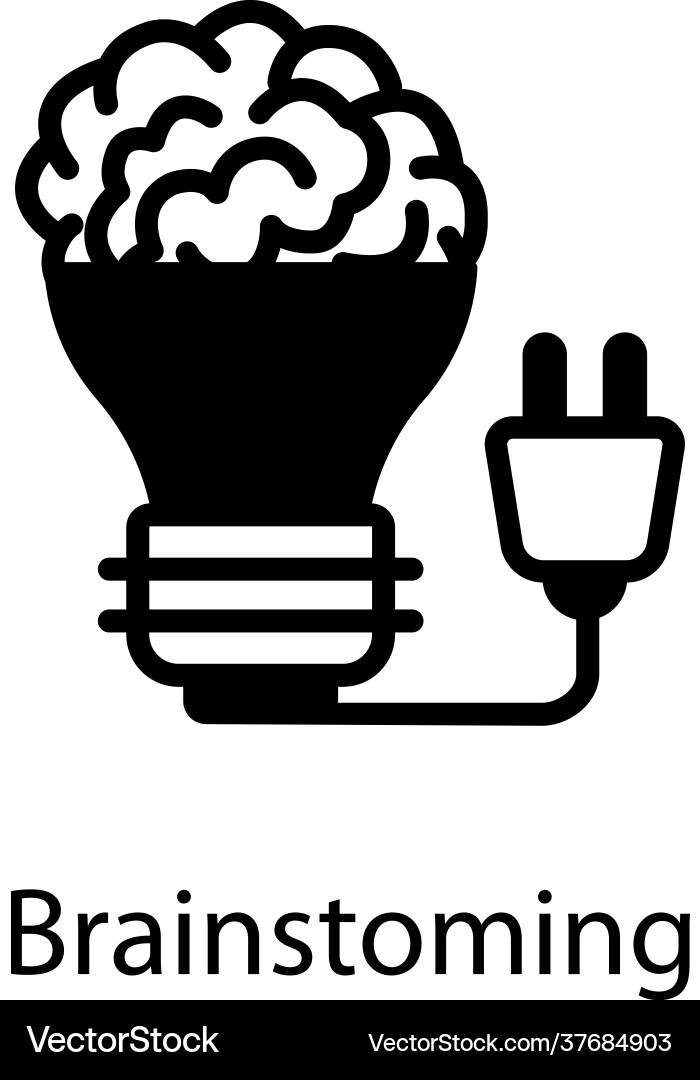 Brainstorming Royalty Free Vector Image - VectorStock