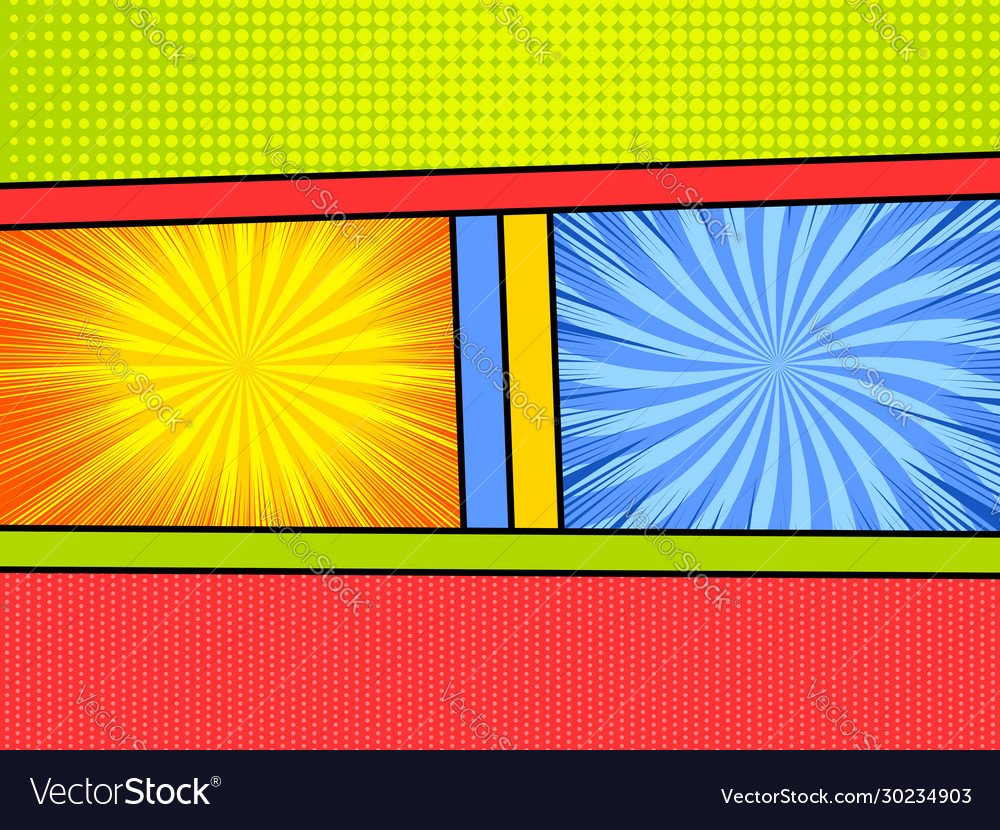 Comic Book Composition Royalty Free Vector Image