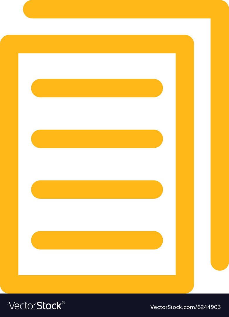 Copy document icon Royalty Free Vector Image - VectorStock