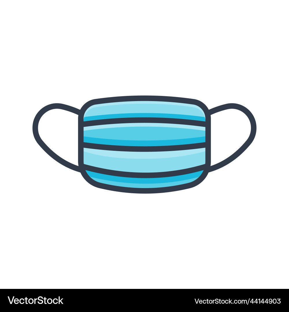 Face mask icon medical for preventing Royalty Free Vector