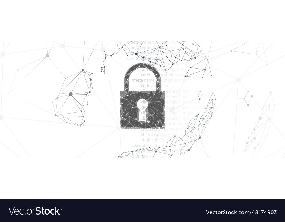 Internet digital security technology concept Vector Image