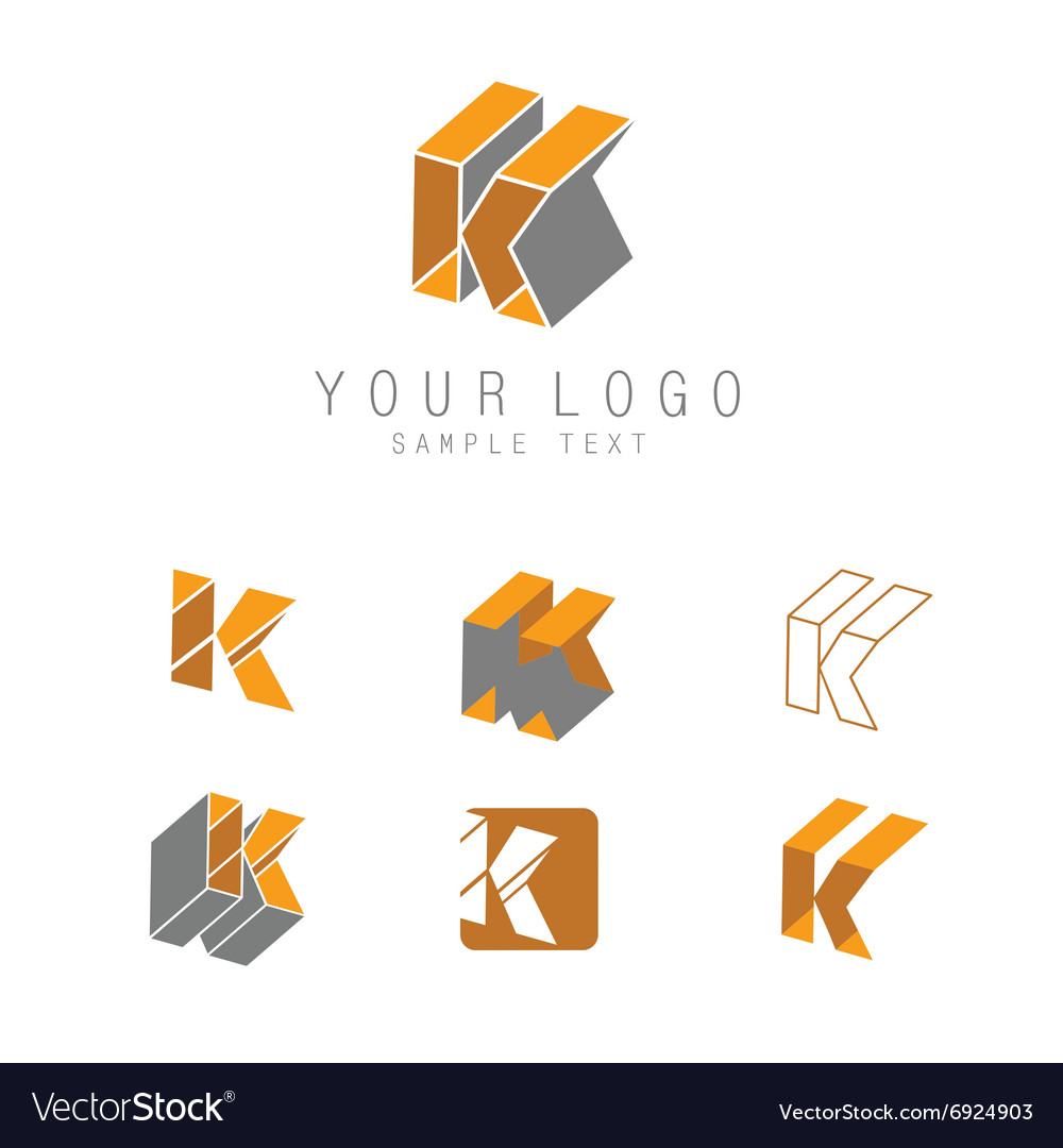 K set Royalty Free Vector Image - VectorStock