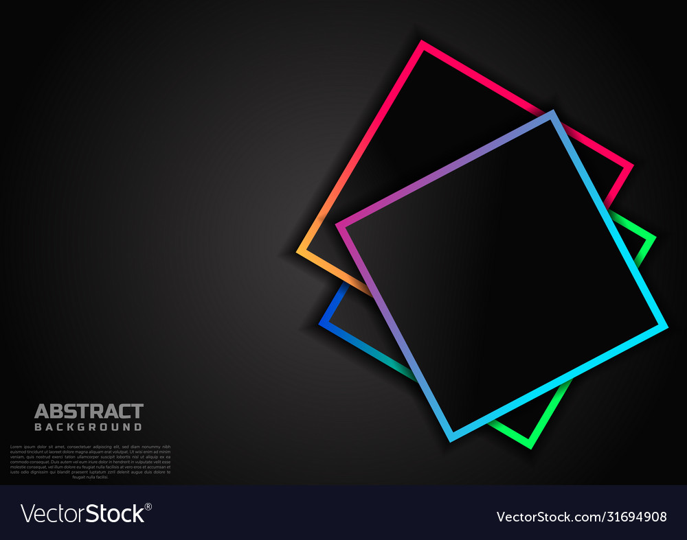 Abstract template square overlap with vibrant Vector Image
