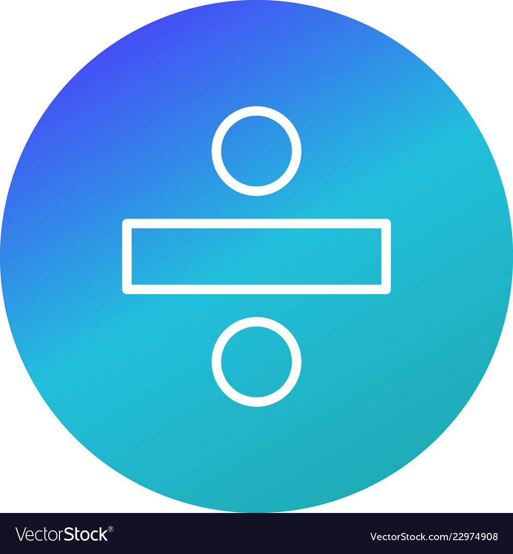 Divide icon Royalty Free Vector Image - VectorStock
