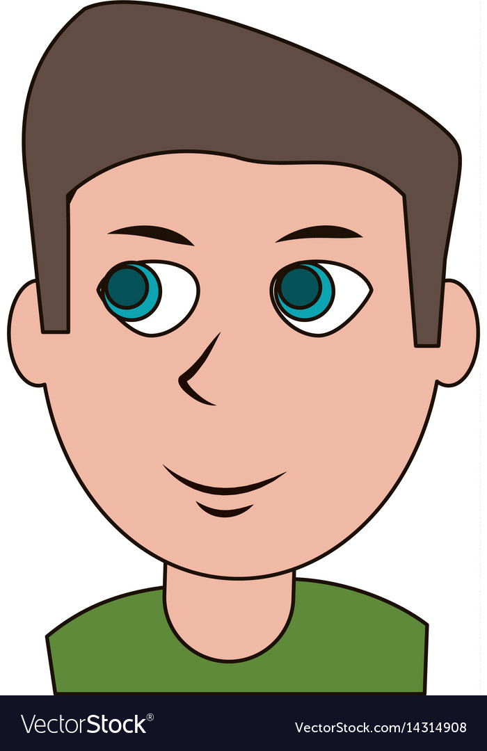 Drawing head boy child Royalty Free Vector Image