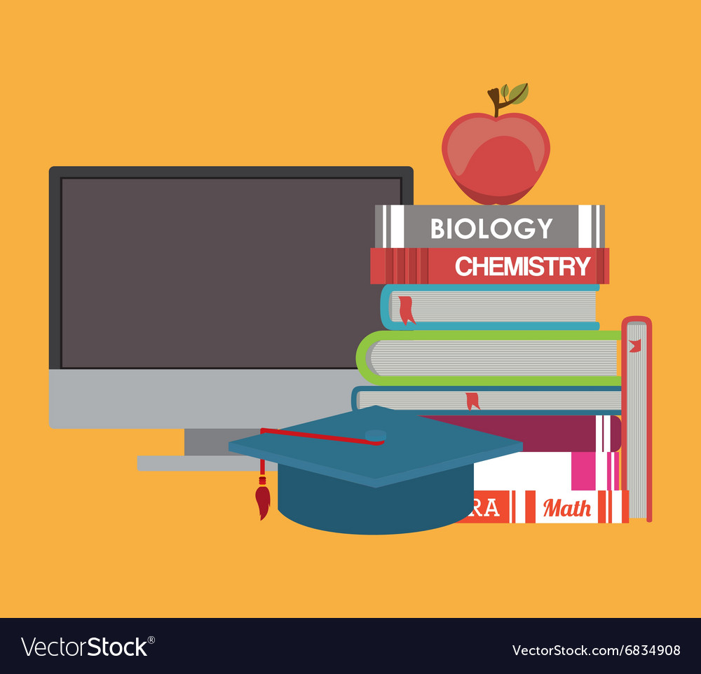 E-learning concept design Royalty Free Vector Image