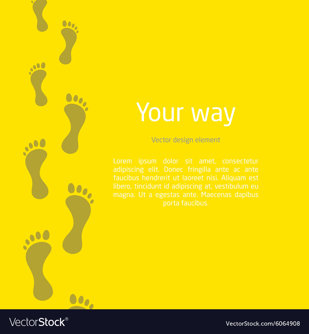 Footprint Royalty Free Vector Image - VectorStock