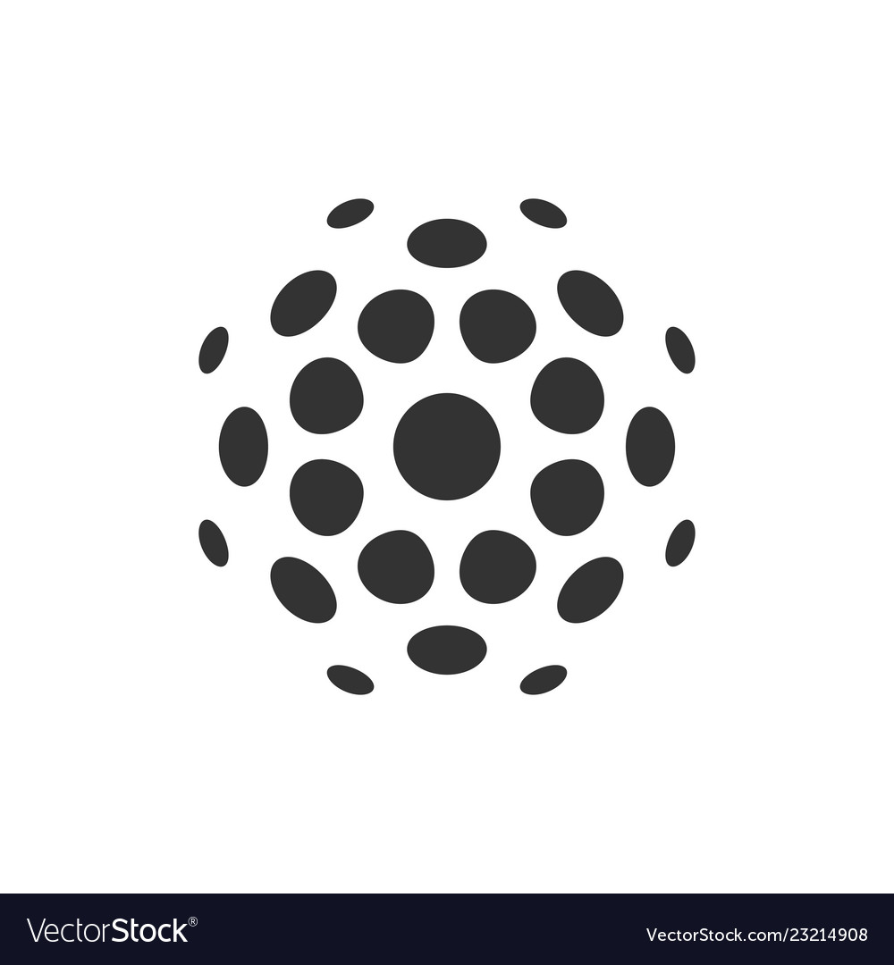 Halftone dots forms Royalty Free Vector Image - VectorStock