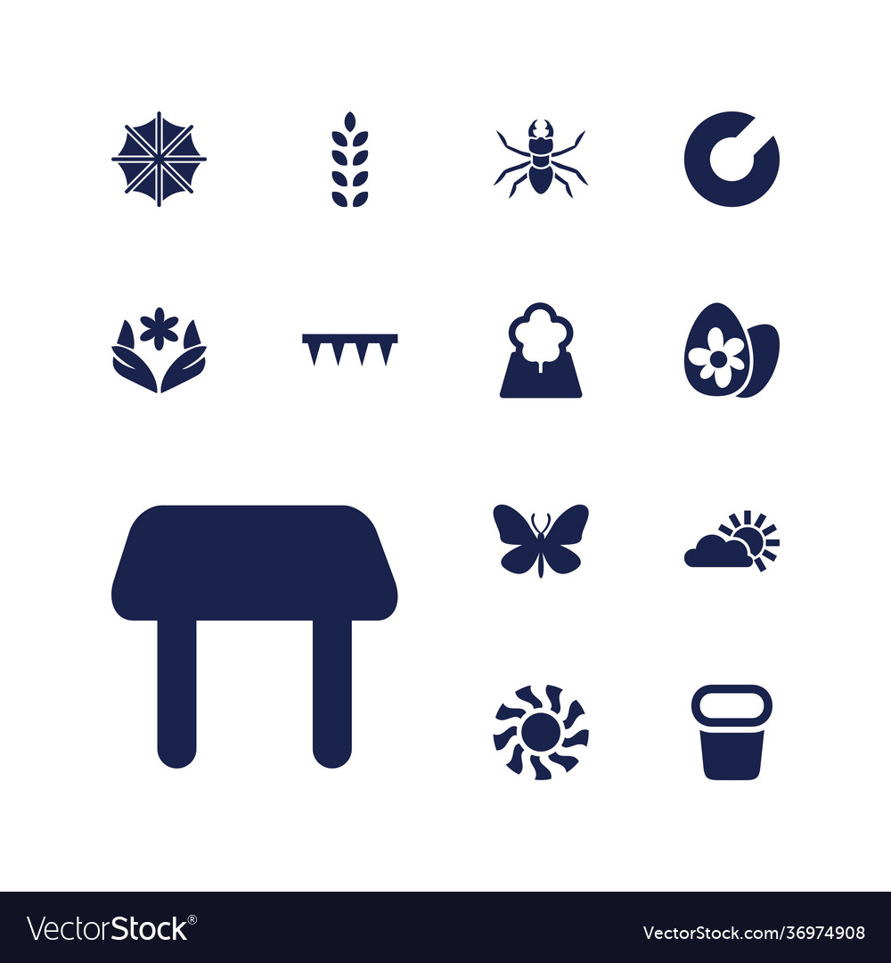 Spring icons Royalty Free Vector Image - VectorStock