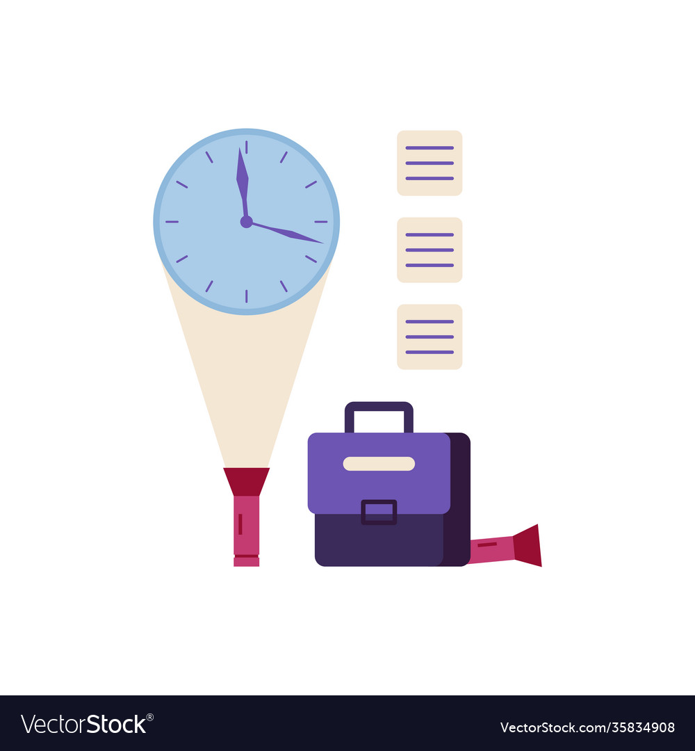 Time management Royalty Free Vector Image - VectorStock