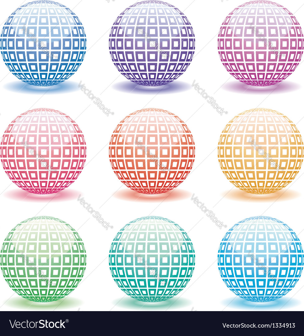 3d globes Royalty Free Vector Image - VectorStock
